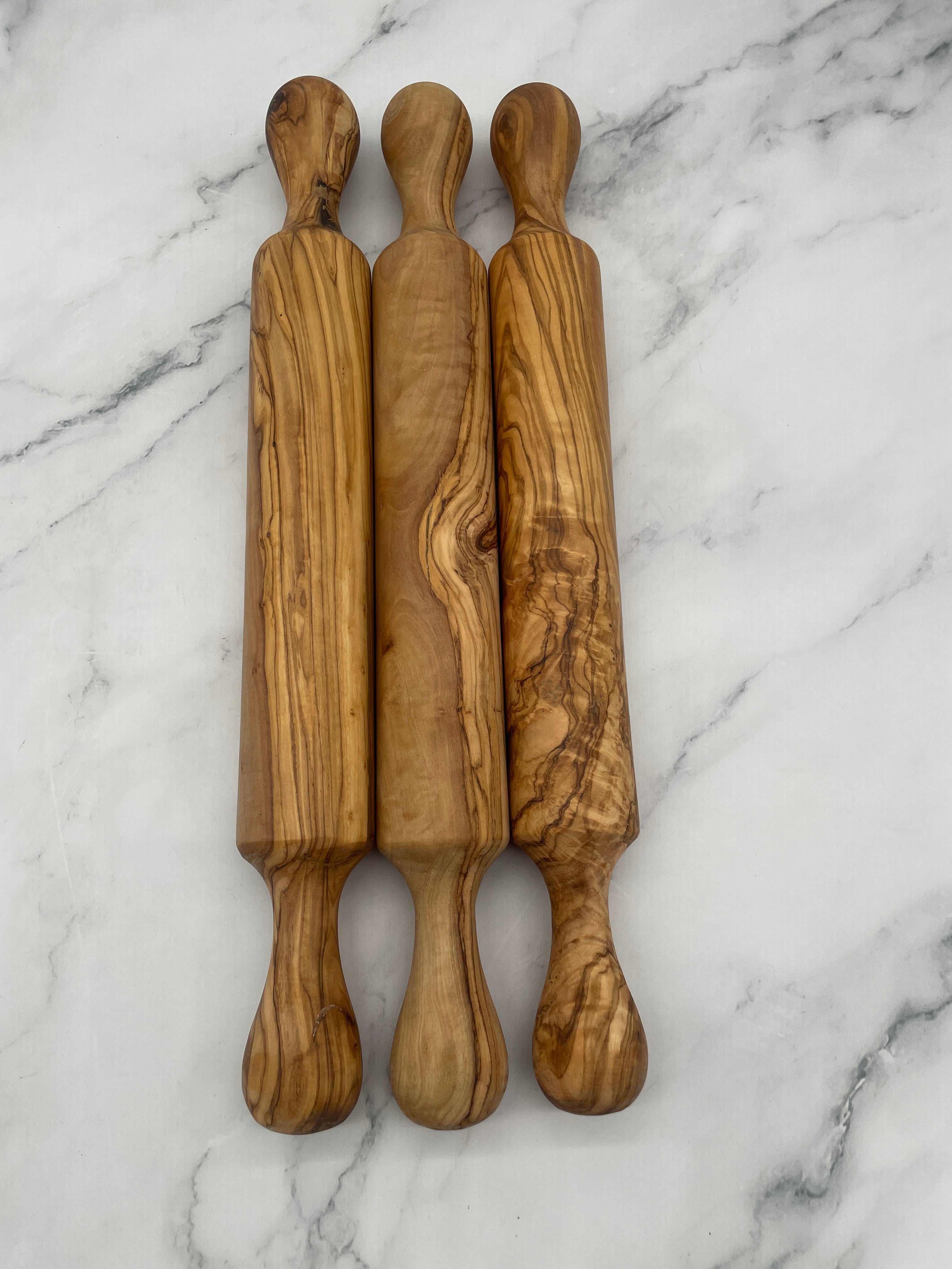 Greek Olive Wood Rolling Pins with Handles – The Greek Providore