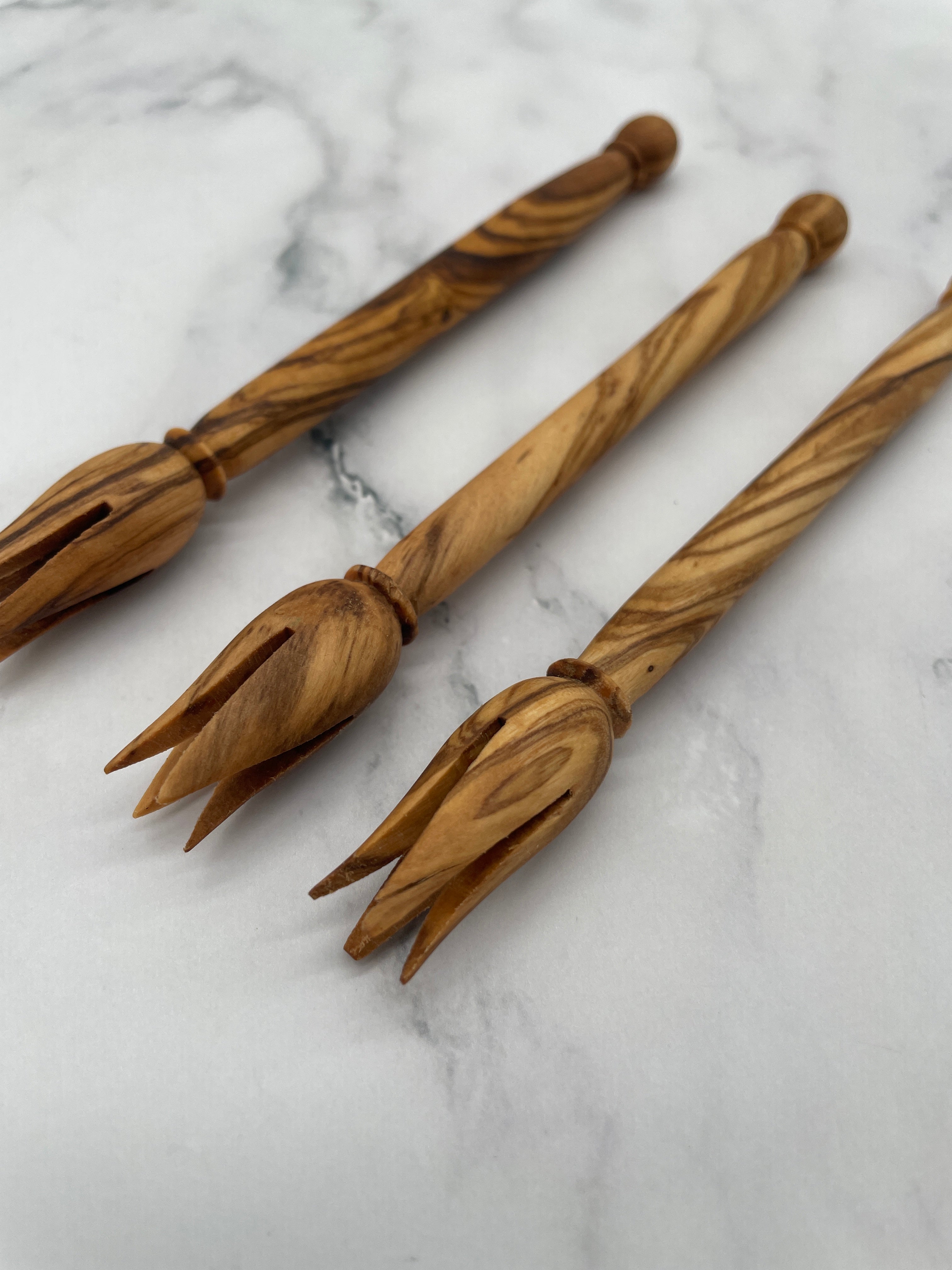 Greek Olive Wood Olive Fork – The Greek Providore