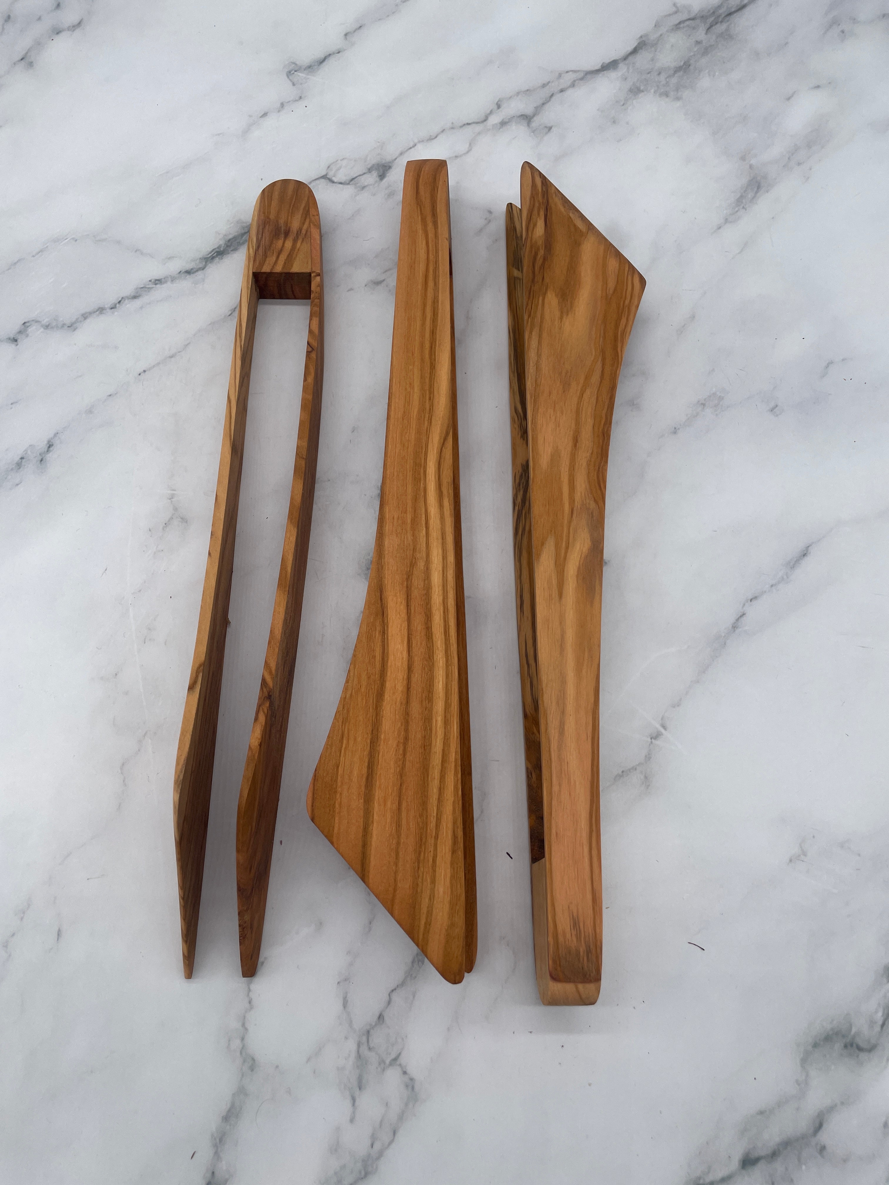Greek Olive Wood Tongs 30cm – The Greek Providore