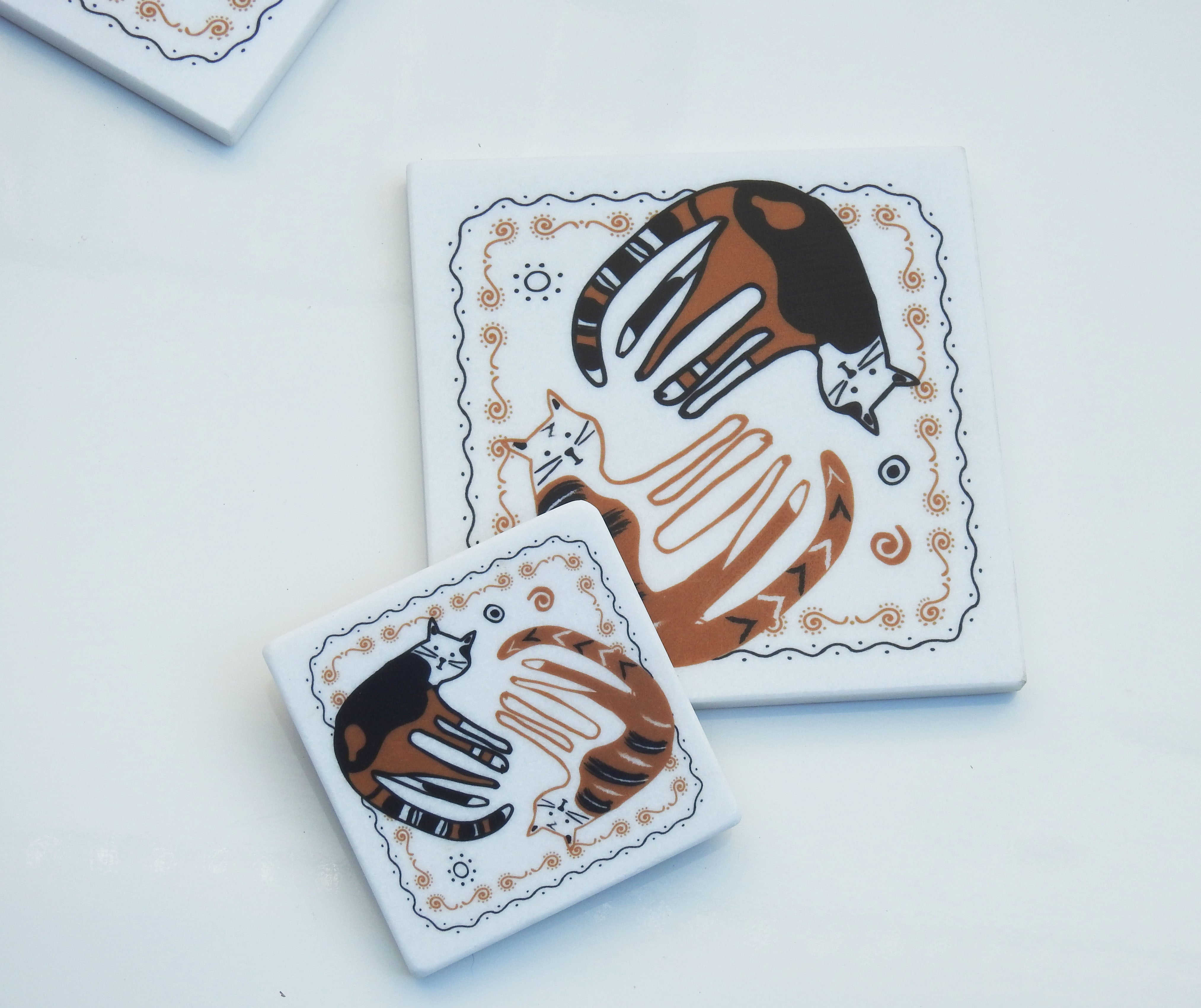 Greek Cats Marble Trivet – The Greek Providore