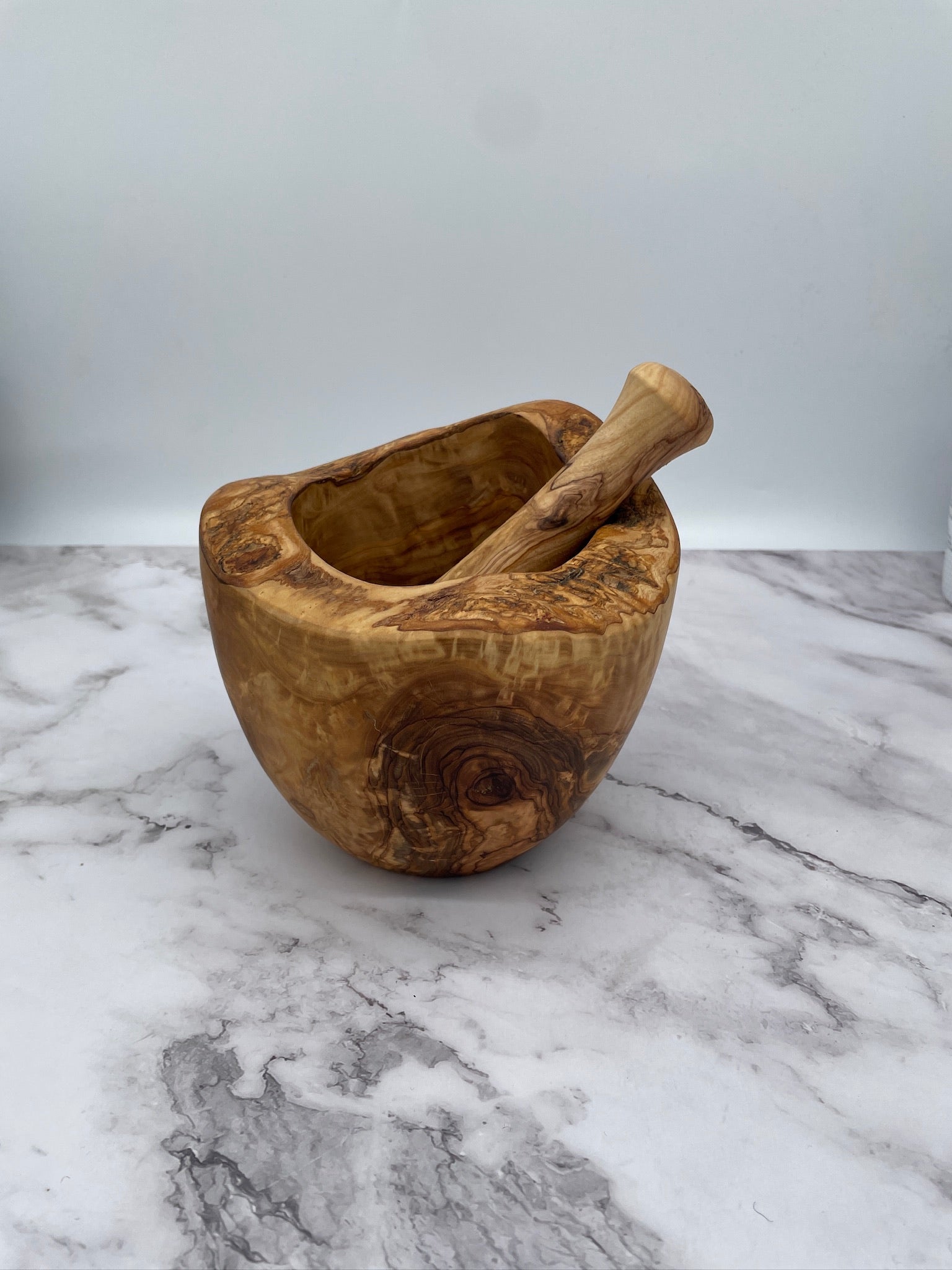 Greek Olive Wood Mortar & Pestle – The Greek Providore