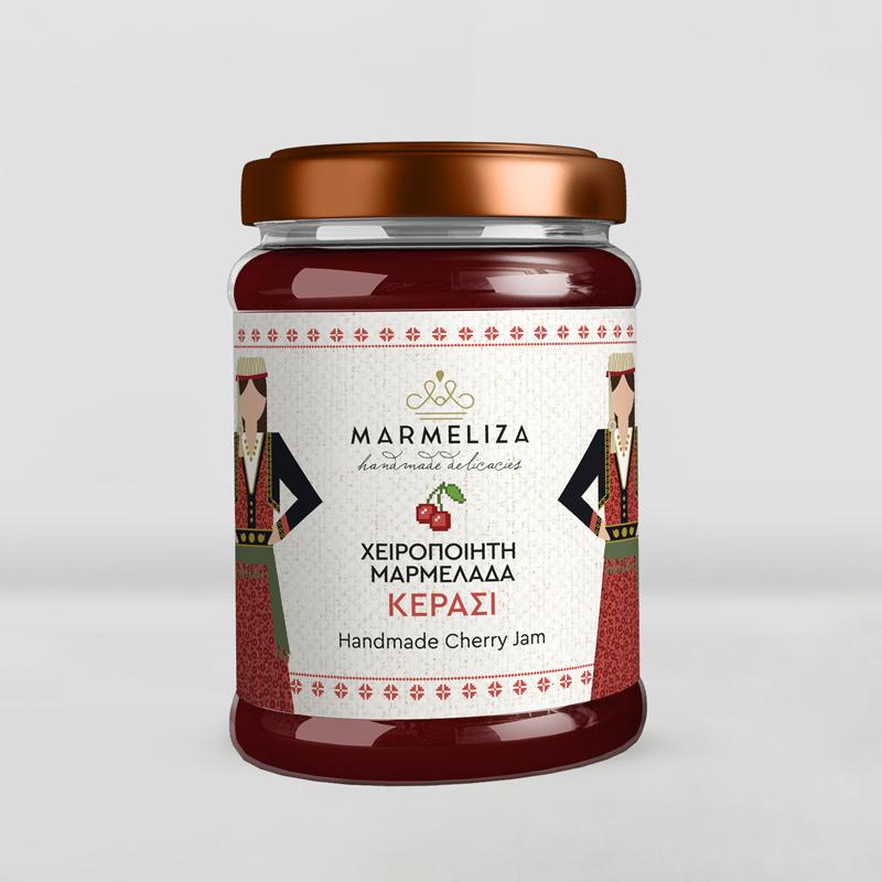 Handmade Cherry Jam with 80% Real Fruit 390g – The Greek Providore