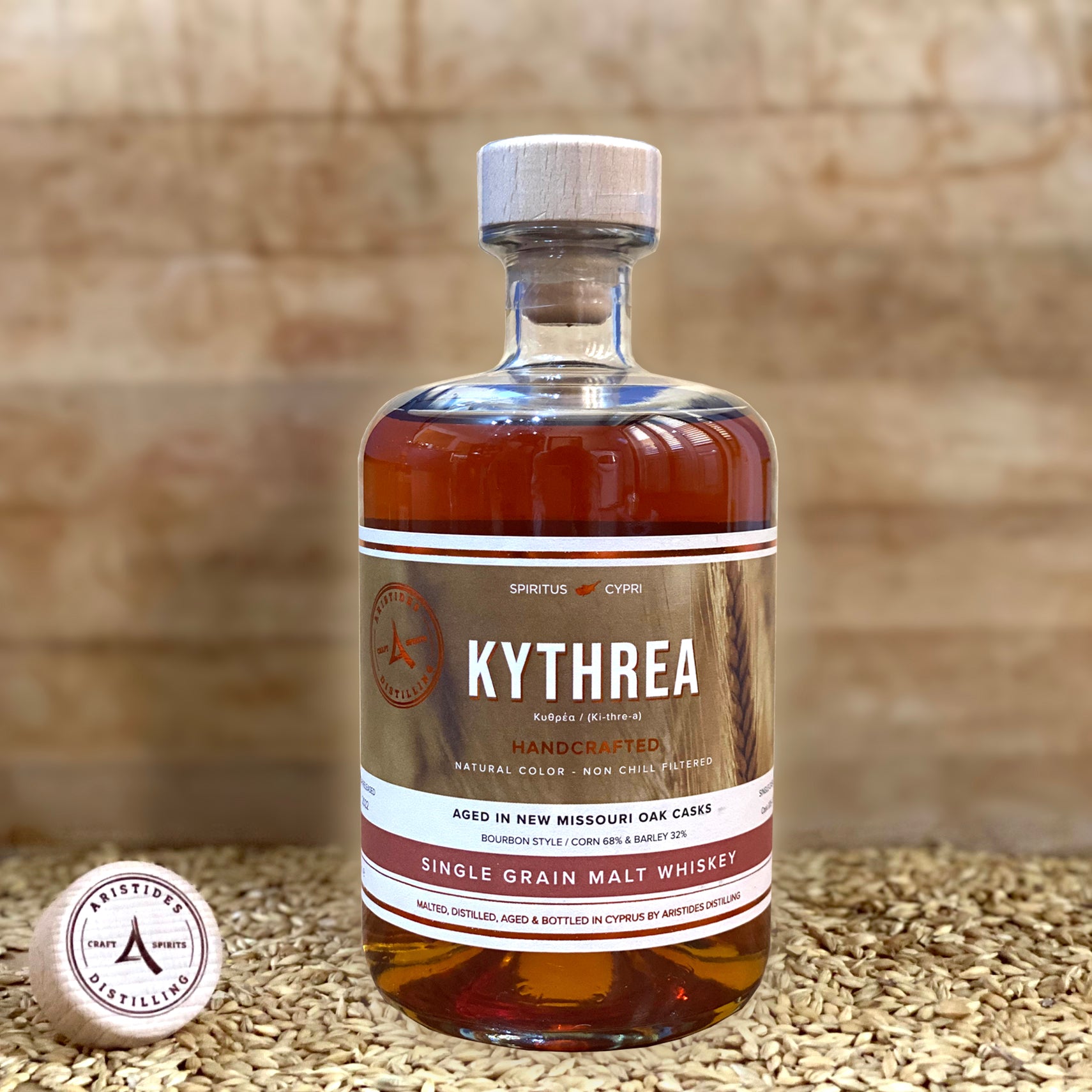 KYTHREA Single Grain Cyprus Whiskey – Corn/Barley 700ml – The Greek ...